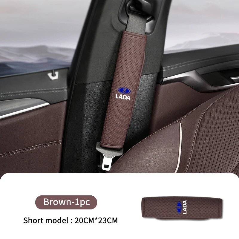 Стайлинг автомобиля чехол для ремня безопасности кожаные Наплечные протекторы для Lada Vesta Niva Samara Kalina Largus Priora Xray Granta