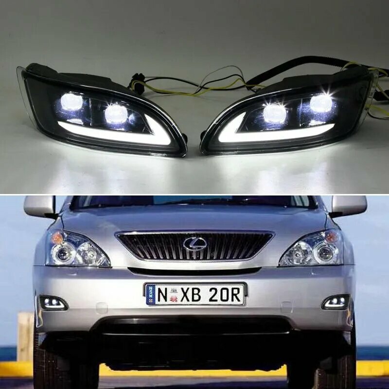 Фары автомобильные, 2 шт, арт. Lexus RX300 RX330 RX350 RX II 2003-2009