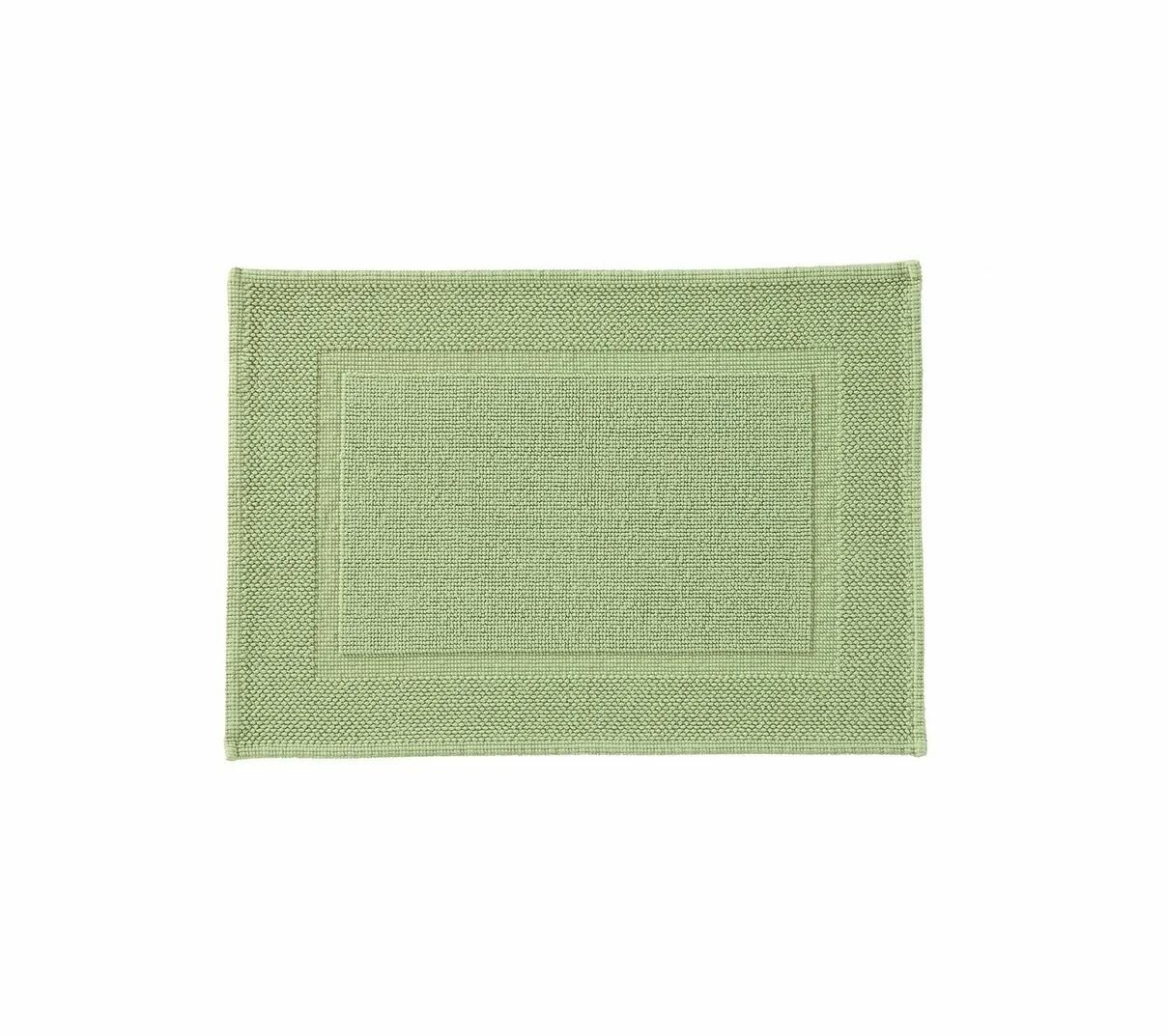 Коврик Blanc des Vosges COMORES KAKI для ванной 50/60 зеленый хлопок 1350 гр/м2