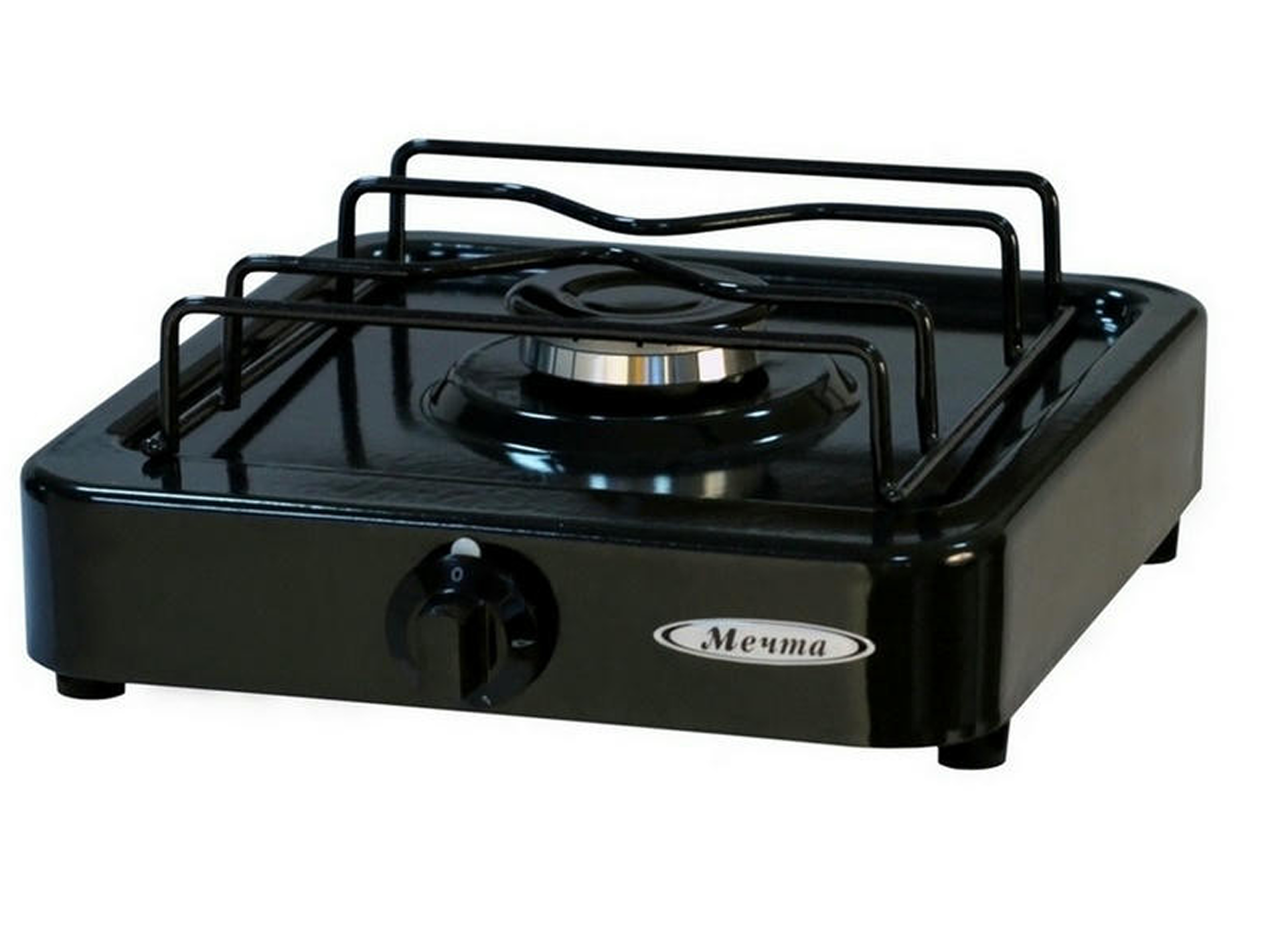 Настольная плита мечта 100 М, черная, эмалированная, электрическая,1 комфорка