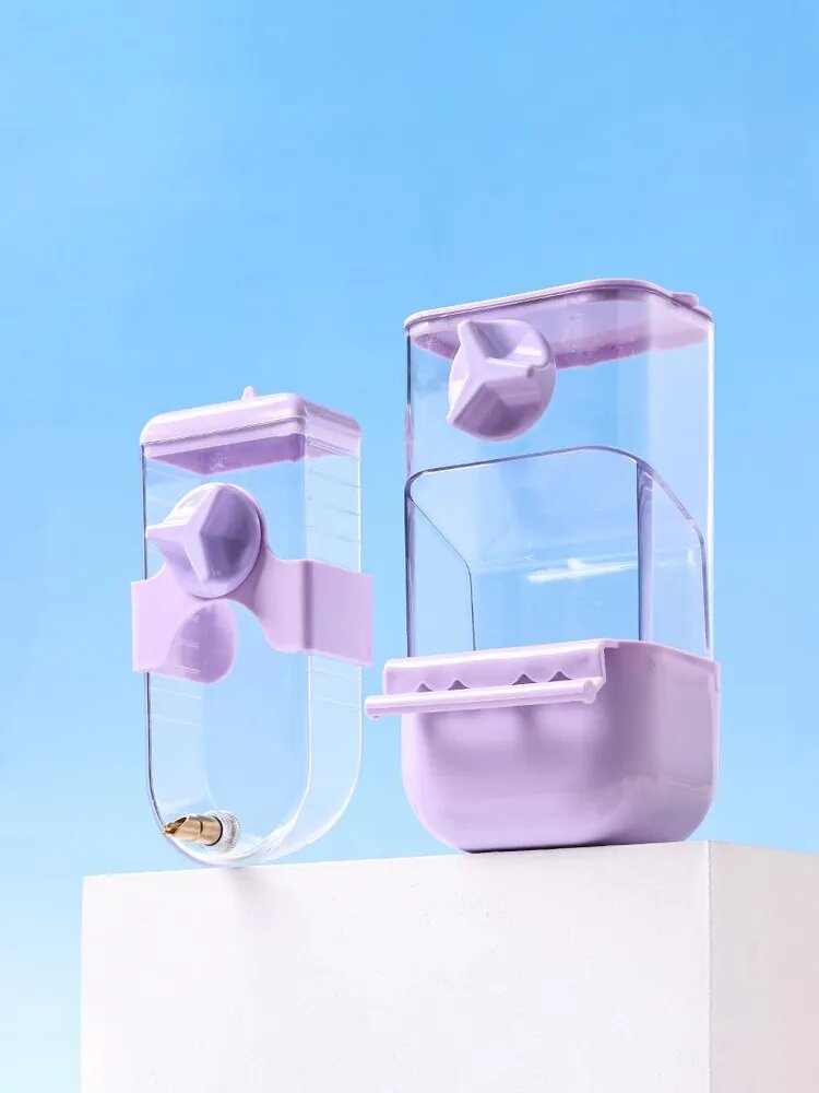 Поилка Для Попугаев Прозрачная 350мл, Автоматическая Поилка для Птиц, Клетка для Попугая