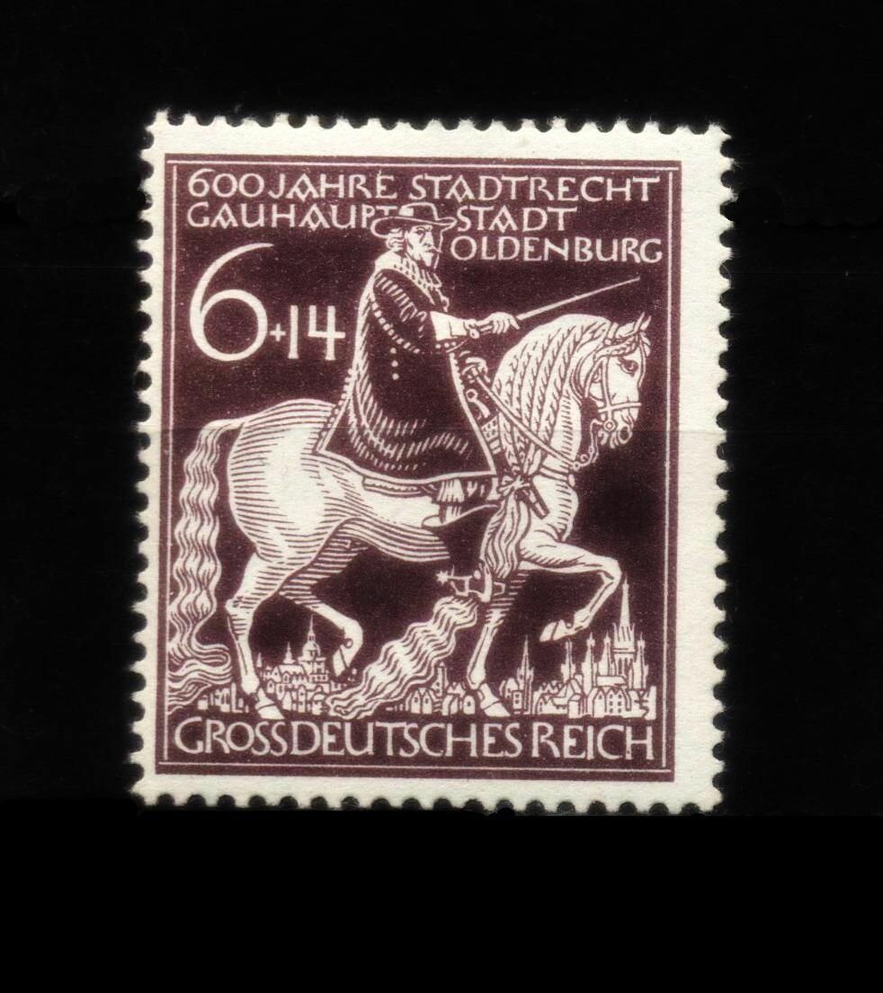Марка Германии. 1945 г. "К 600-летию Ольденбурга" Отдельный выпуск, чистая**.