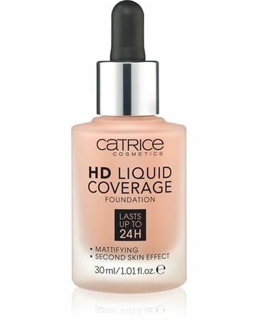 Пудра Catrice HD Liquid Coverage, оттенок 040 Warm Beige, 30 мл