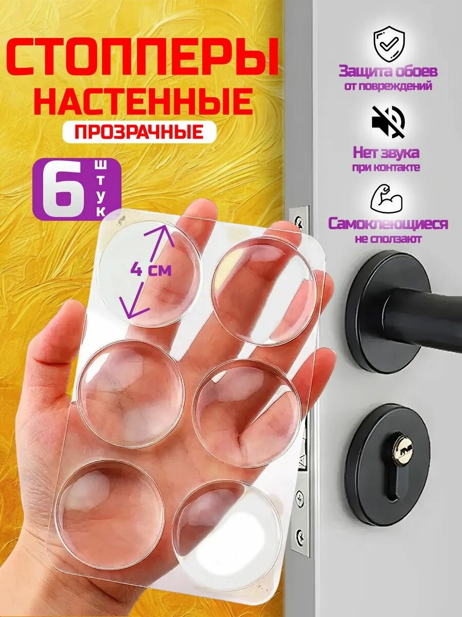 Прозрачные настенные стоперы: идеальная защита для стен