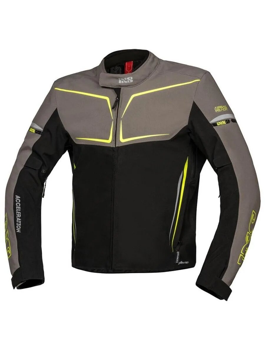 IXS Куртка Sport Jacket TS-Pro-ST Черный/Серый/Желтый L