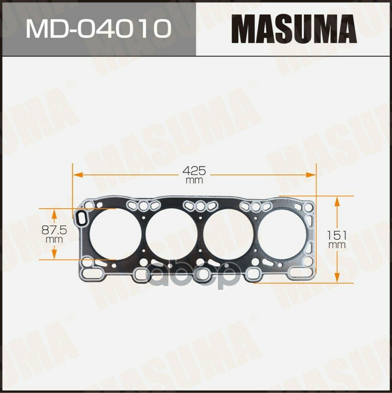Прокладка ГБЦ R2 (графит-эластомер) 1,60 mm MAZDA Masuma арт. MD-04010