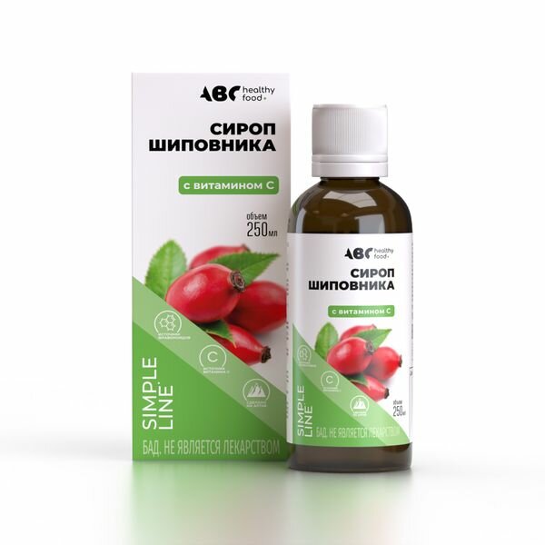 Шиповник с витамином С ABC Healthy Food сироп 250мл