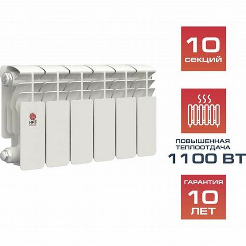 Радиатор алюминиевый «НРЗ» 500/100, 10 секций, «Профи» (200 Вт)