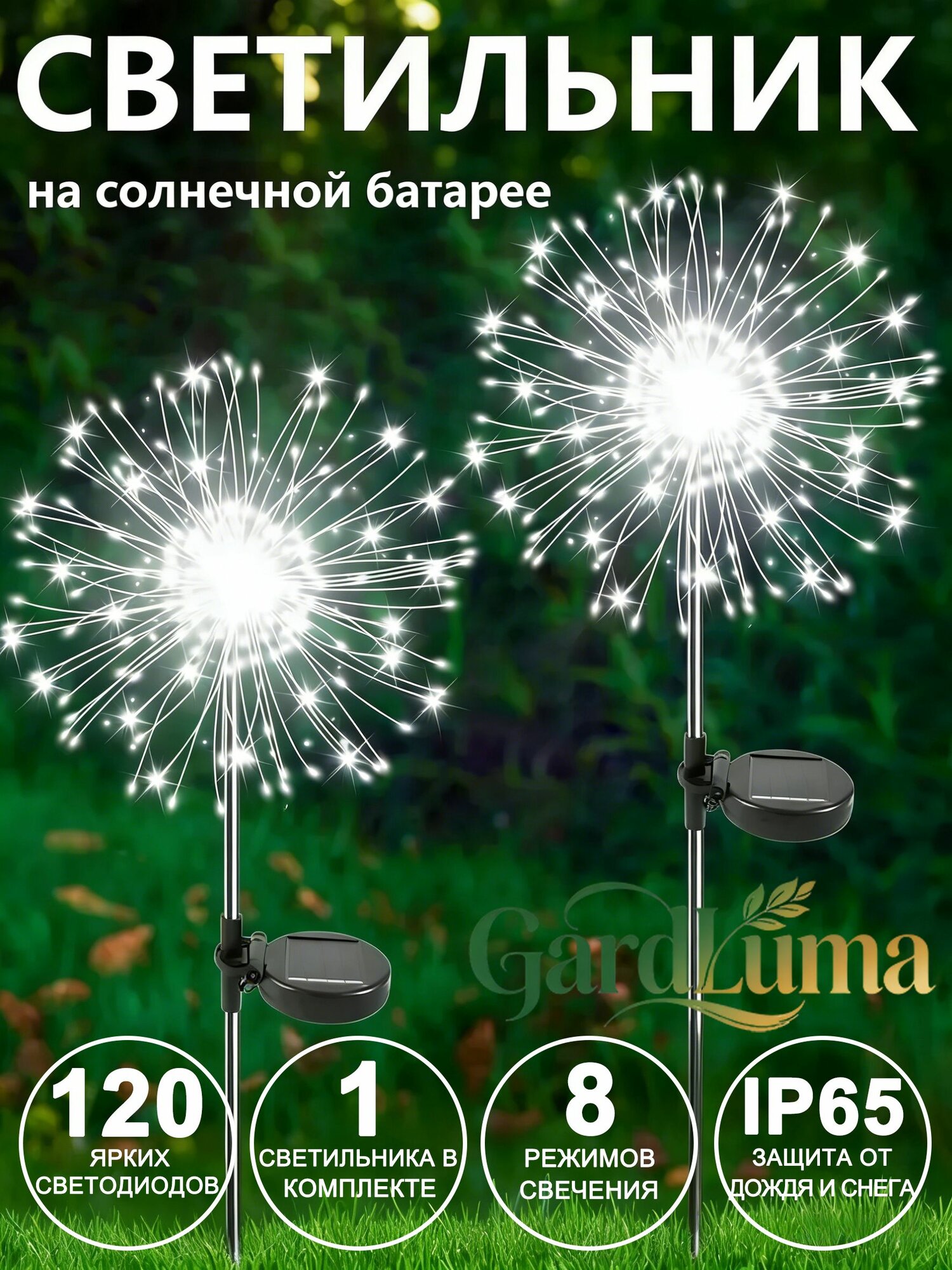 GardLuma Уличный светильник, LED, количество ламп:120шт