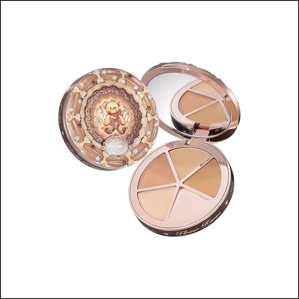 Эксклюзивный консилер Flower Knows Sweetheart Bear 02 Cream Raw Clever для безупречного лица
