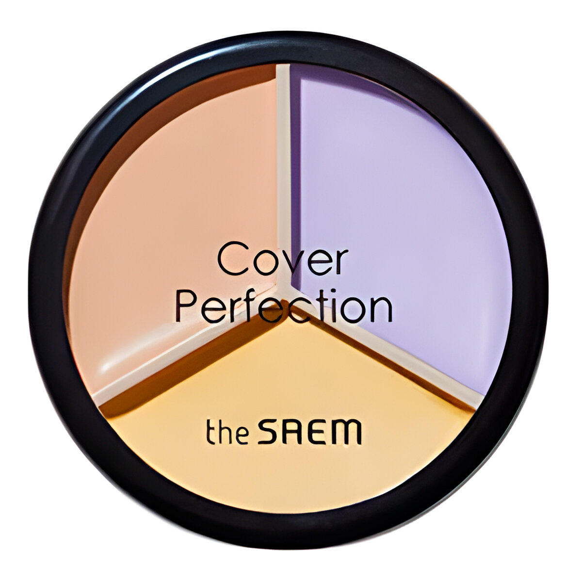 The Saem Трехцветный консилер для маскировки недостатков кожи 13,5 г Cover Perfection Triple Pot Concealer, оттенок 04 Tone Up Beige
