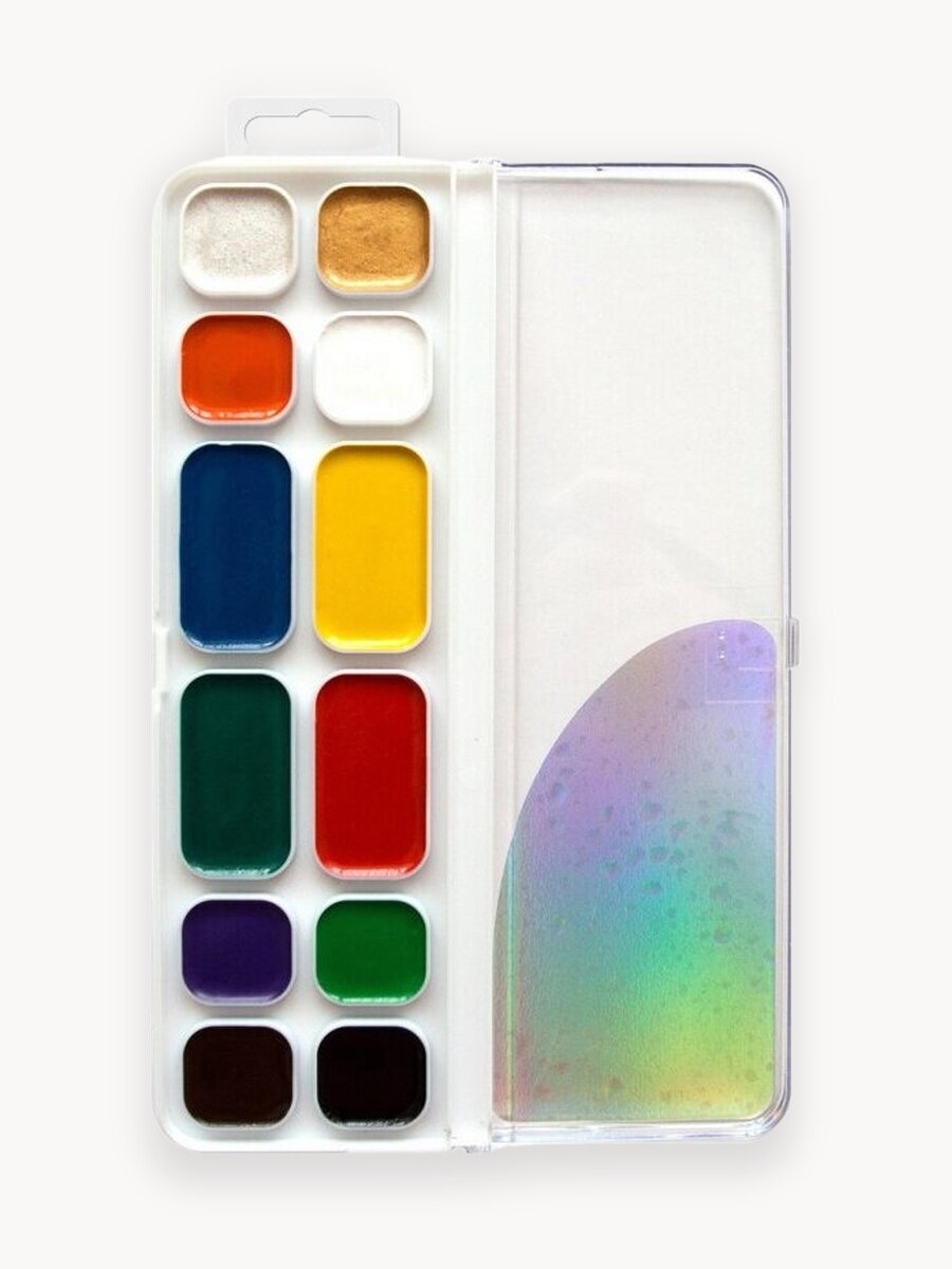 Акварель "Волшебная палитра" 12 цветов без кисти