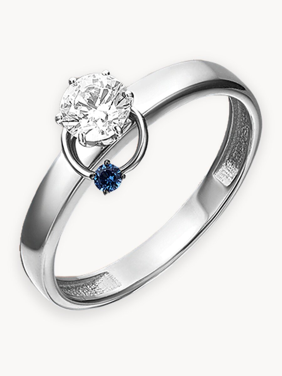 Кольцо, золото, 585 проба, фианит