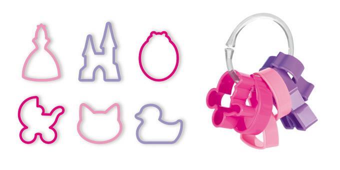 Формочки Tescoma Delicia Kids 630920, для печенья, пластик, 6 штук