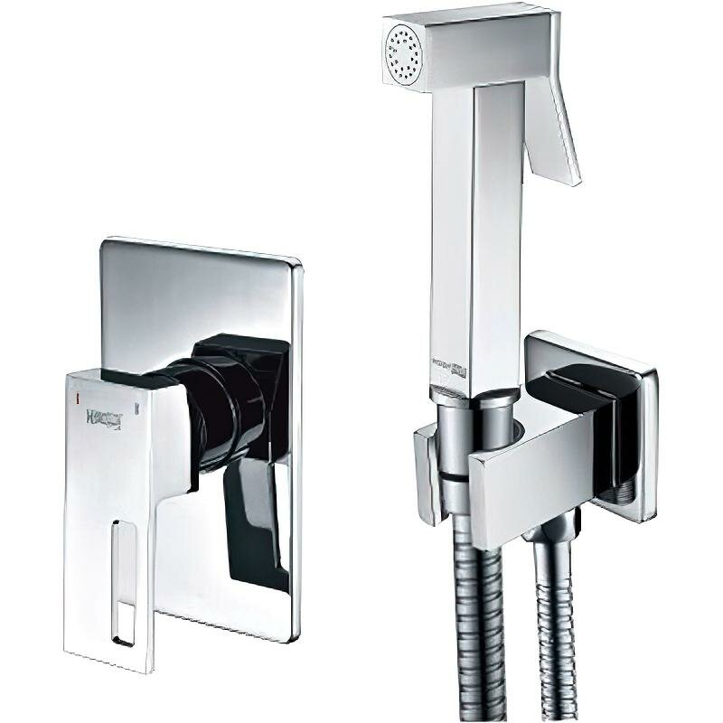 Гигиенический душ со смесителем WasserKRAFT Alme A15157, хром