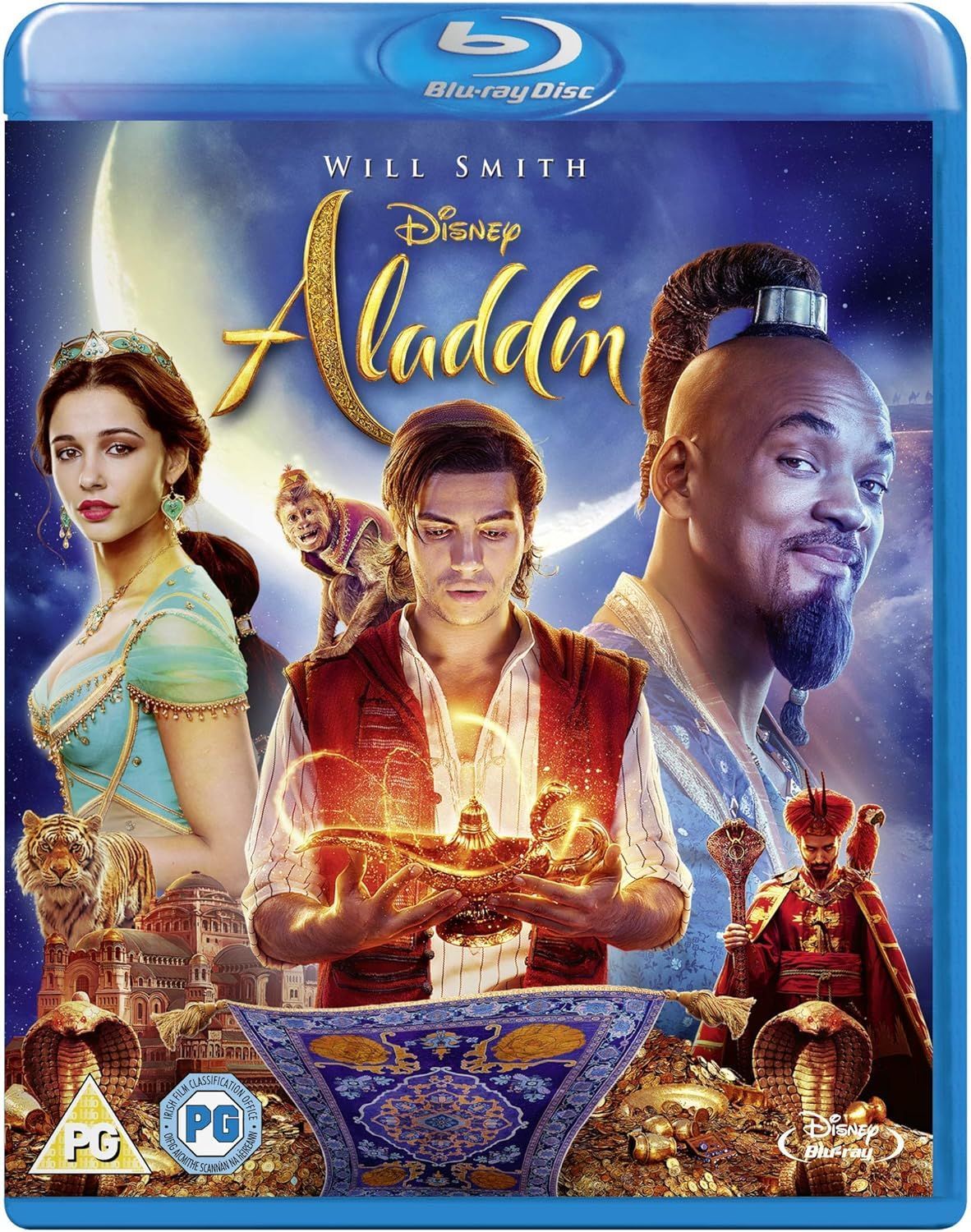 Disney. Аладдин. Blu-ray. Фильм 2019 года. Мюзикл, комедия, семейный, приключения, фэнтези.