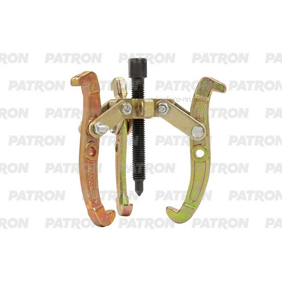 PATRON P6590603B Съемник подшипников двух-трехлапый переставной 3 inch, диаметр захвата 20-75 мм, макс. глубина захвата 75 мм, длина лап 103 мм, ширина лап 7.6 мм, лапы S-образные