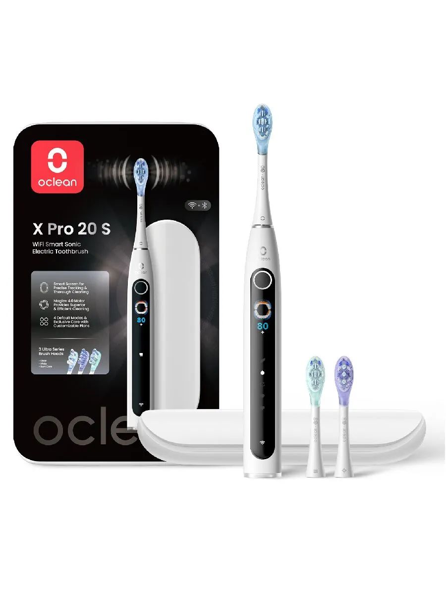 Электрическая зубная щетка Комплект Oclean X Pro 20 Set Белый