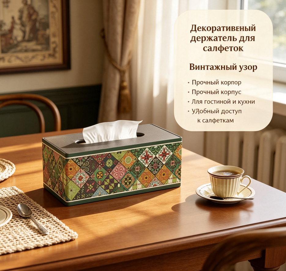 Декоративная коробка для салфеток в марокканском стиле, кожаная подставка для салфеток, роскошный органайзер для