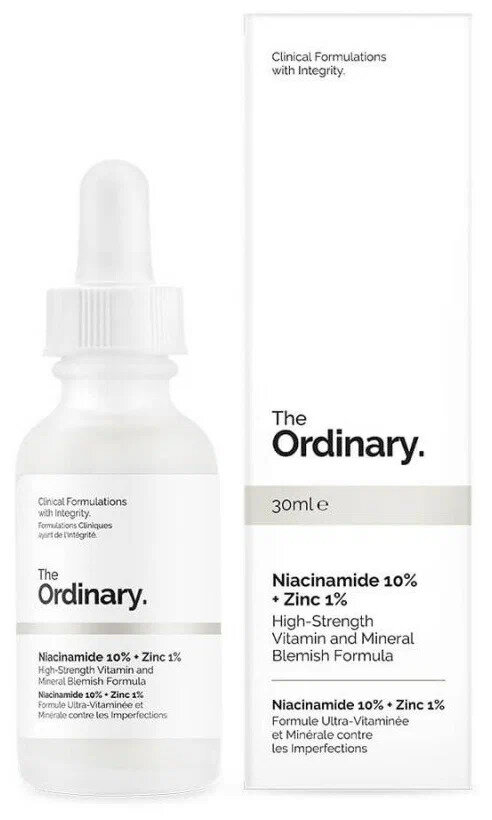 The Ordinary Niacinamide 10% + Zinc 1% Cыворотка для проблемной кожи лица, 30 мл