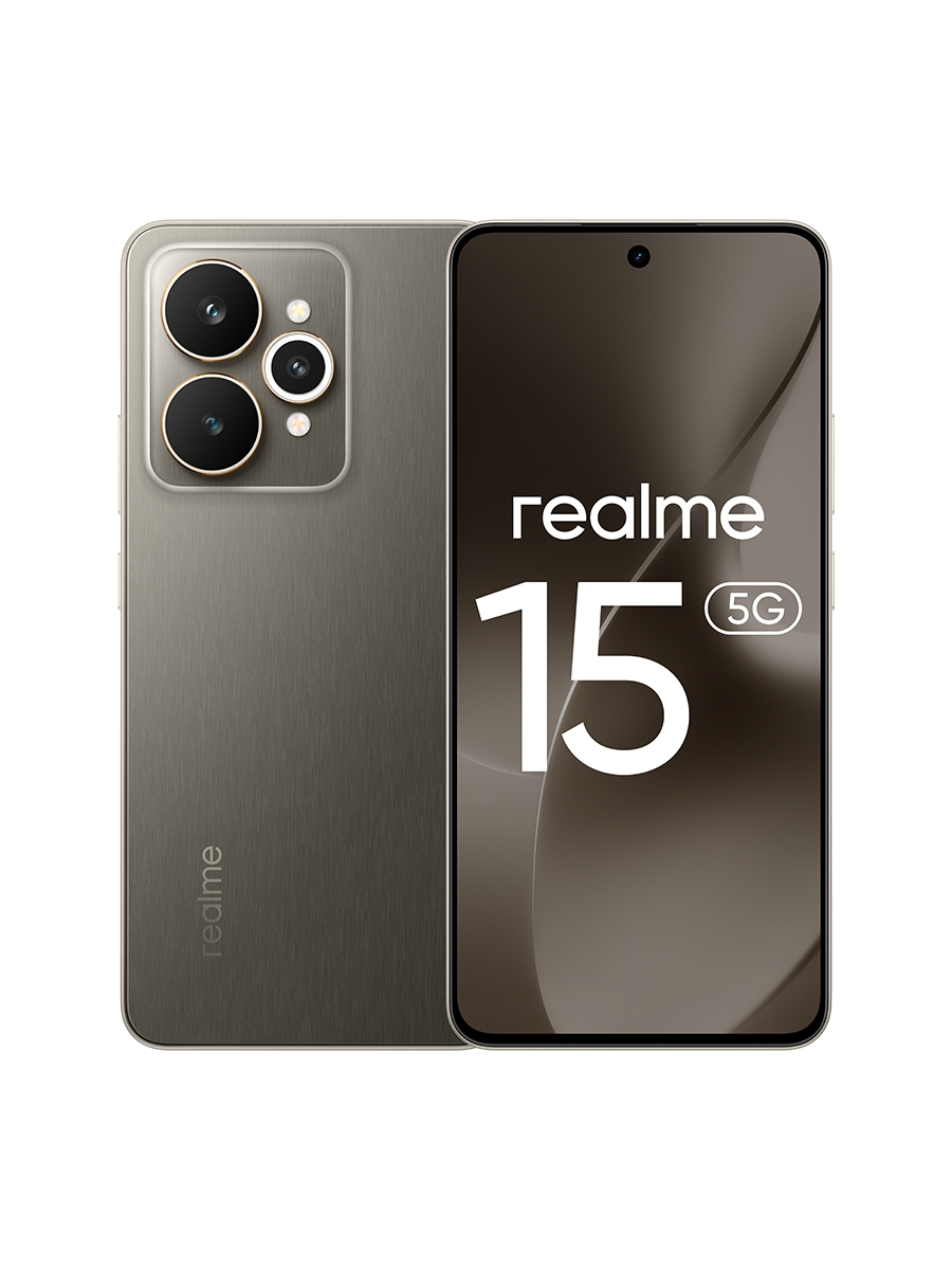 Смартфон Realme 15 6.77", 12/256Gb, RMX5106, NFC, AMOLED, 144Гц, 7000мАч, черный