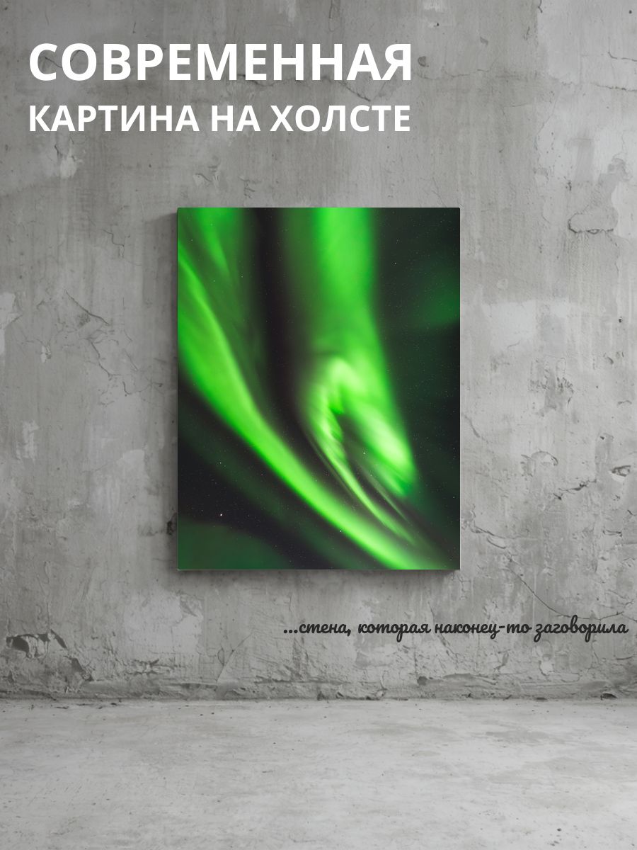 Картина на холсте Северное сияние 30x40 см