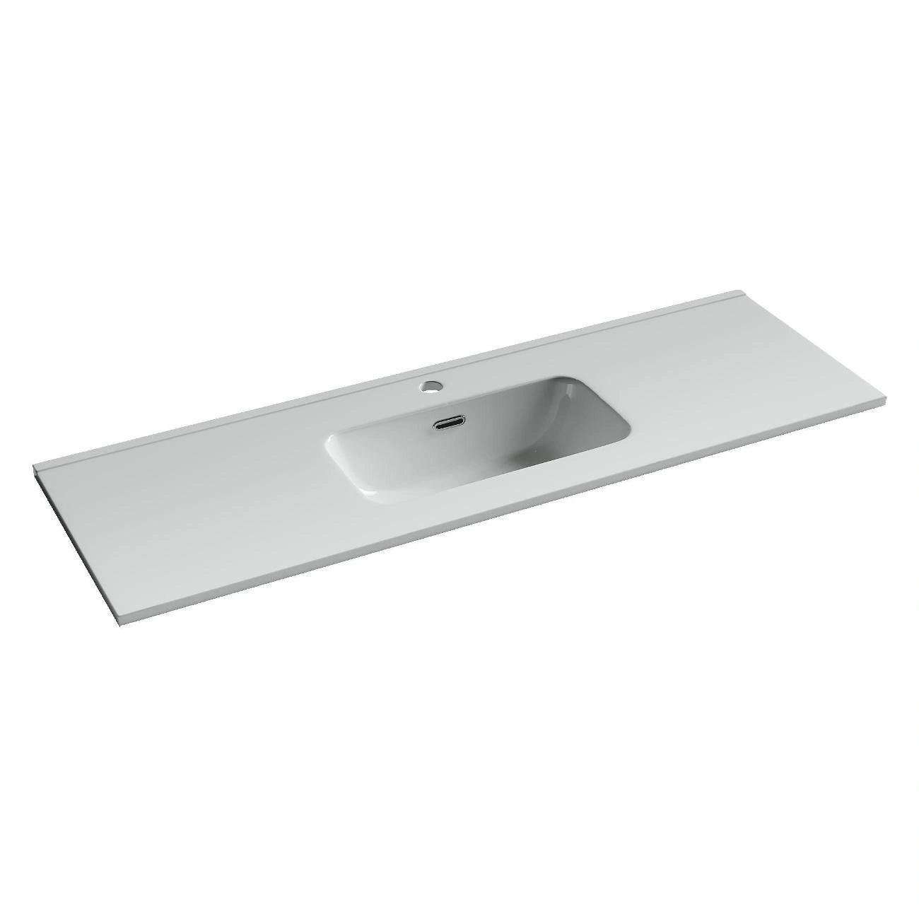 Раковина мебельная накладная CERAMICANOVA Компакт (Compact), арт. CN7028 1210x395x170, цвет белый