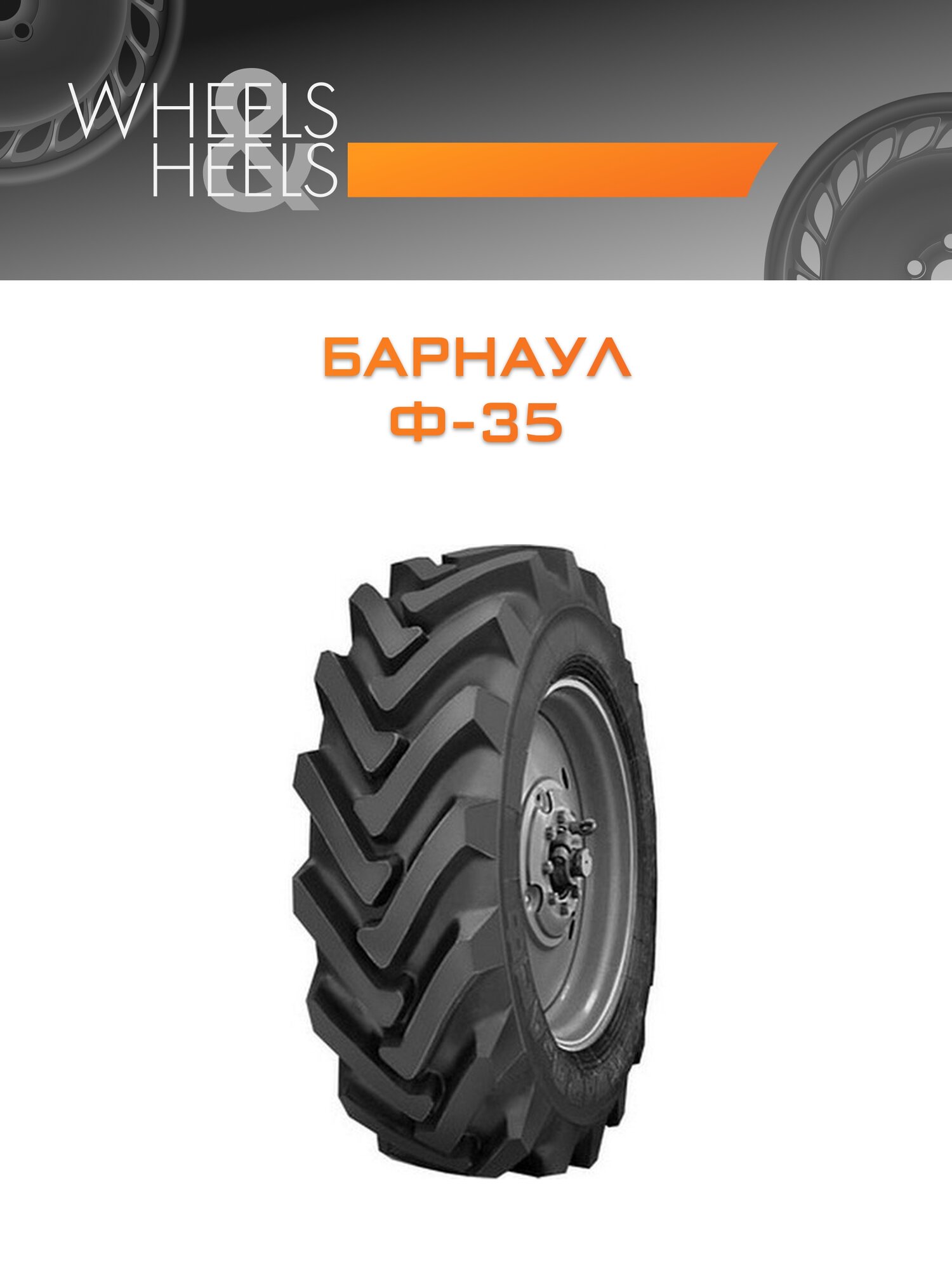 Шина автомобильная Барнаул Ф-35 11.2/0 R20 UNKNOWN, летняя, универсальная