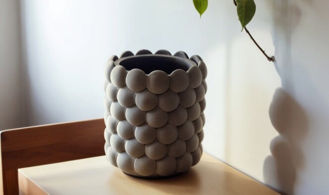 Ваза декоративная дизайнерская, 3D-печать, 3DOPRU арт. VASE-PR-1002093