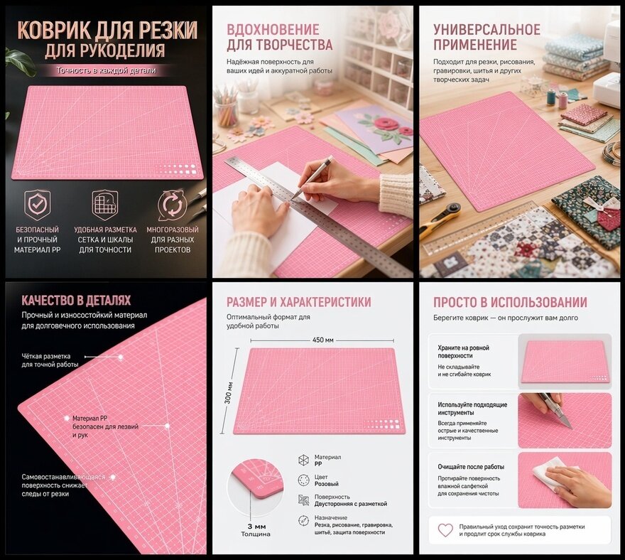 Подарочная Набор Для Творчества Розовый С Доской Для Гравировки 45.00X30.00X0.20Cm
