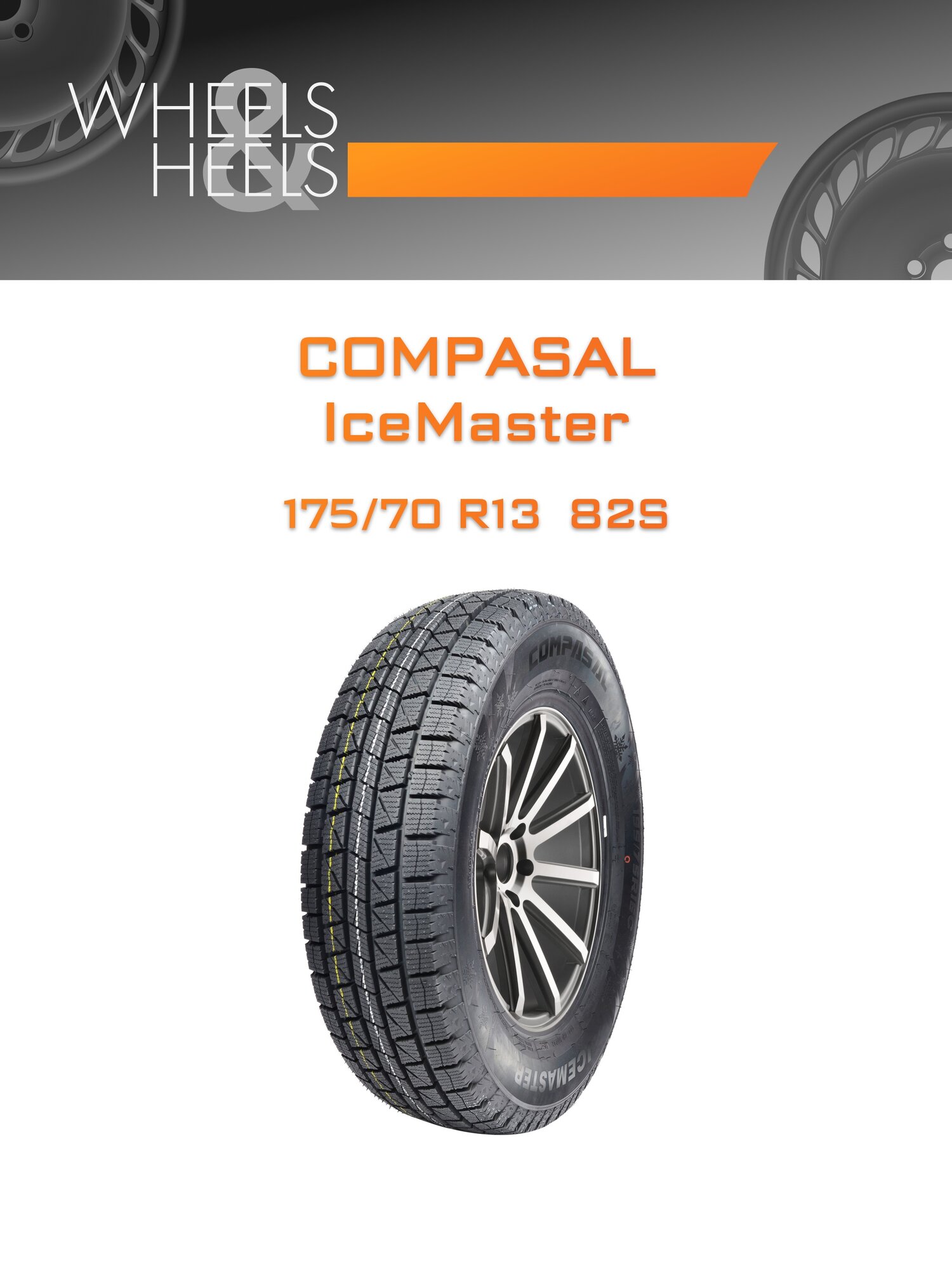 Шина автомобильная COMPASAL IceMaster 175/70 R13 82S WINTER, зимняя, универсальная
