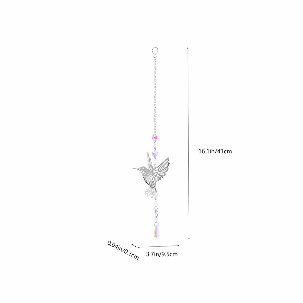 2 Штуки Висячий Кристаллический Солнышко Ловушка В Forme Hummingbird 41.00X9.50X0.10Cm