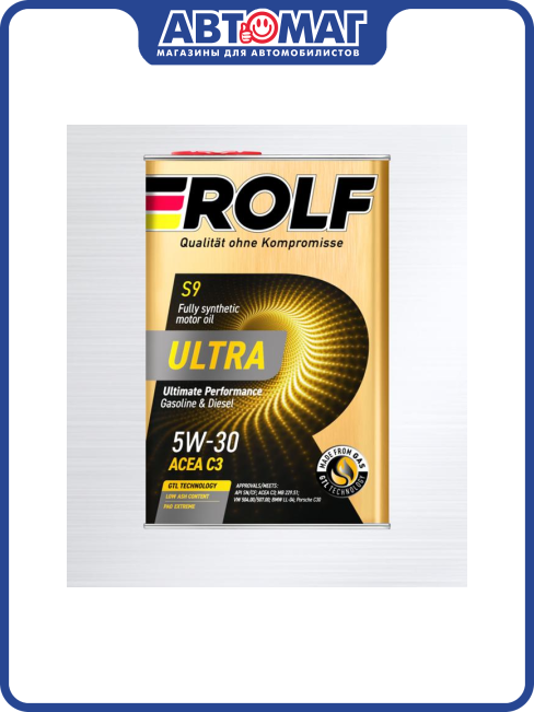Моторное масло ROLF Ultra C3 5W-30 (4л) ROLF ROLF-5W30-UC3-4L