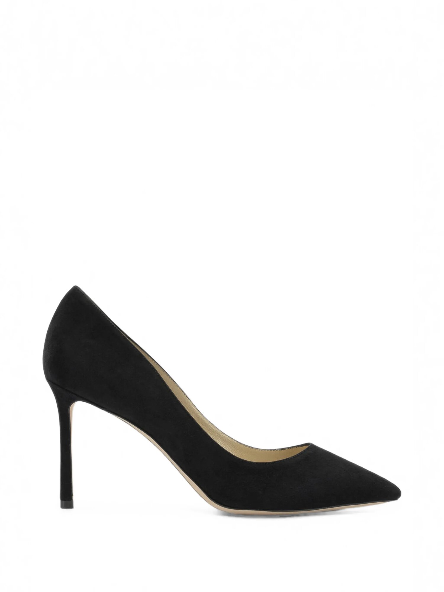 Туфли Romy 85 black suede pointed pumps 