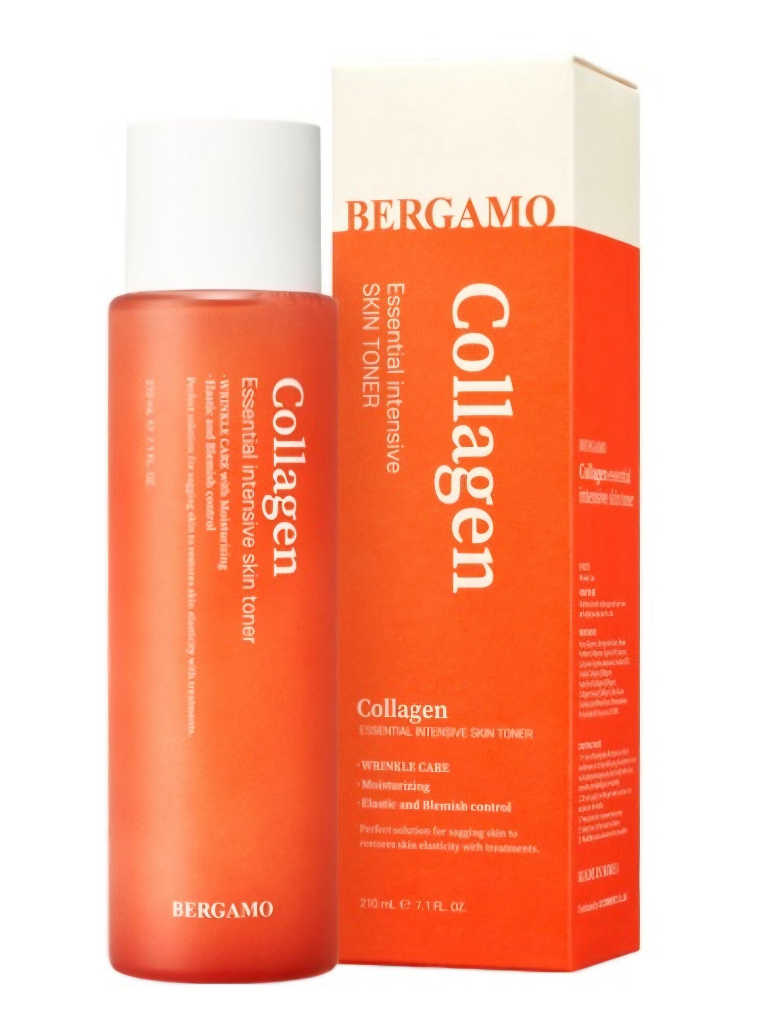 Тоник антивозрастной для лица с коллагеном Bergamo Collagen Essential Toner, 210 мл Оригинал.
