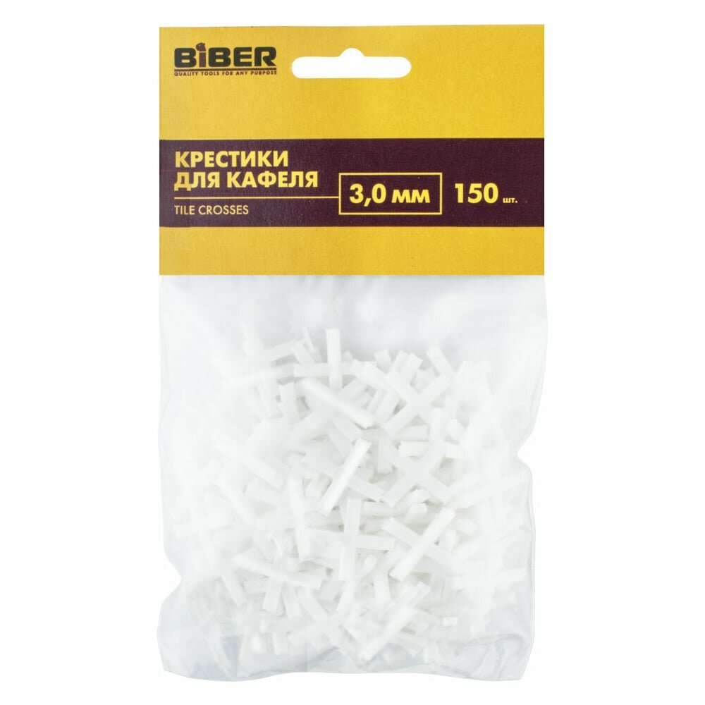 Крестики для кафеля (150 шт; 3 мм) Biber 55604 тов-080350