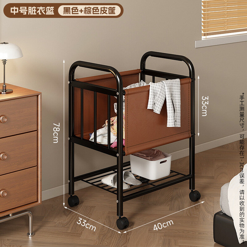 Передвижная тележка на колесиках, стеллаж-тележка, корзина для хранения белья, игрушек и одежды,40*33*78 cm