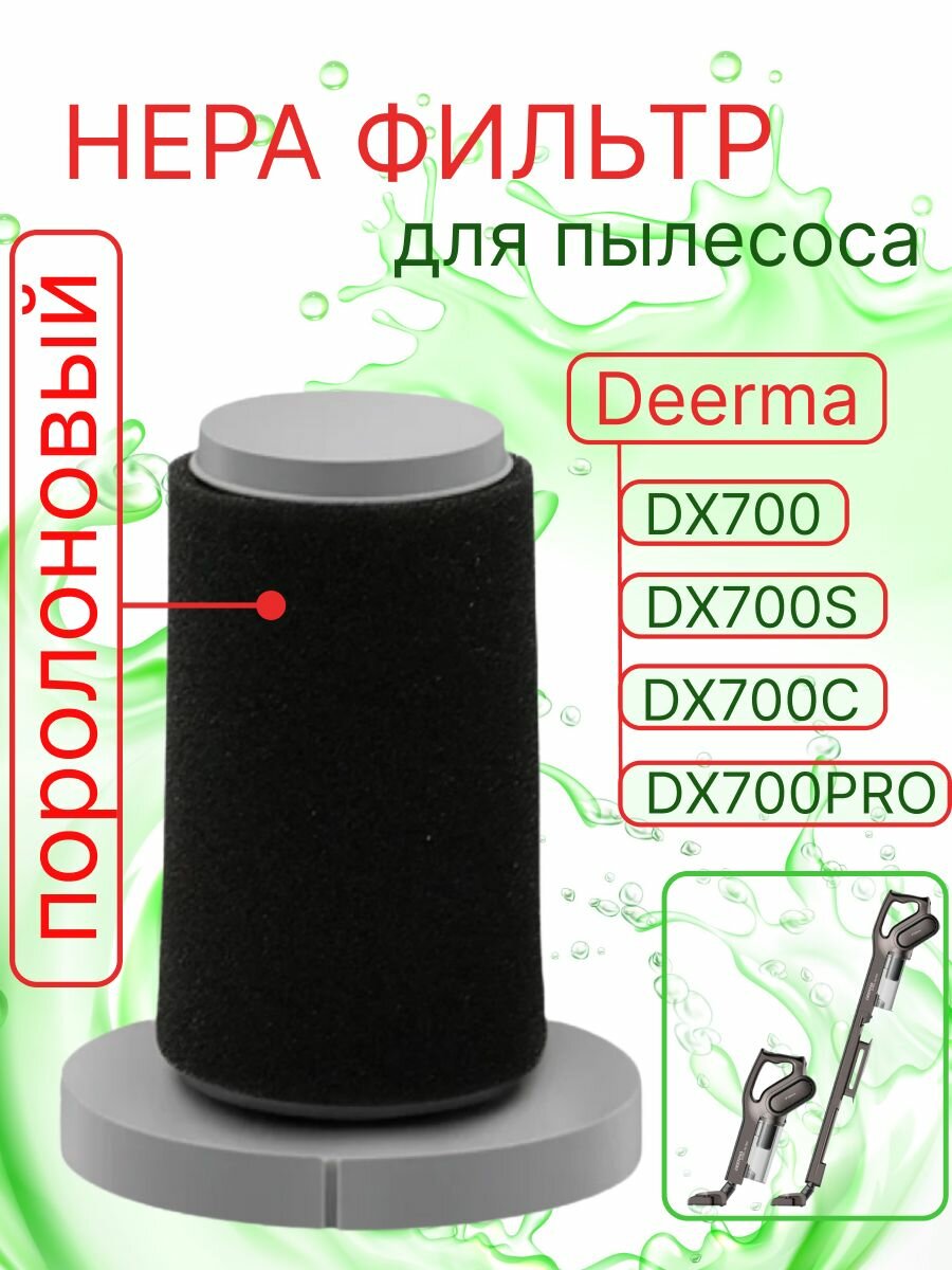 Сменный сетчатый HEPA фильтр для вертикального пылесоса Xiaomi Deerma DX700, DX700S, DX700C, DX700 PRO