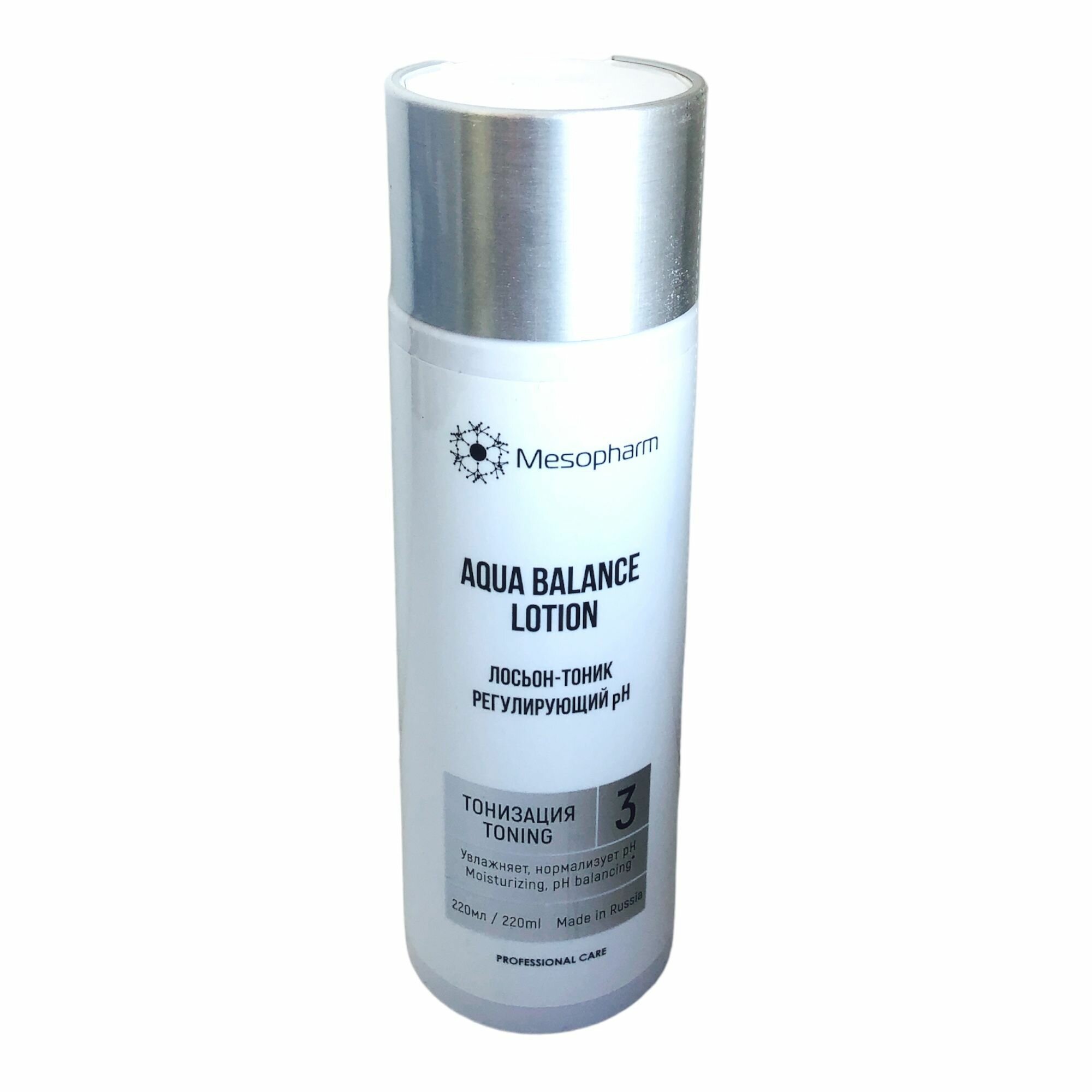 Mesopharm Лосьон-тоник регулирующий рН для всех типов кожи 220мл / AQUA BALANCE LOTION 220ml