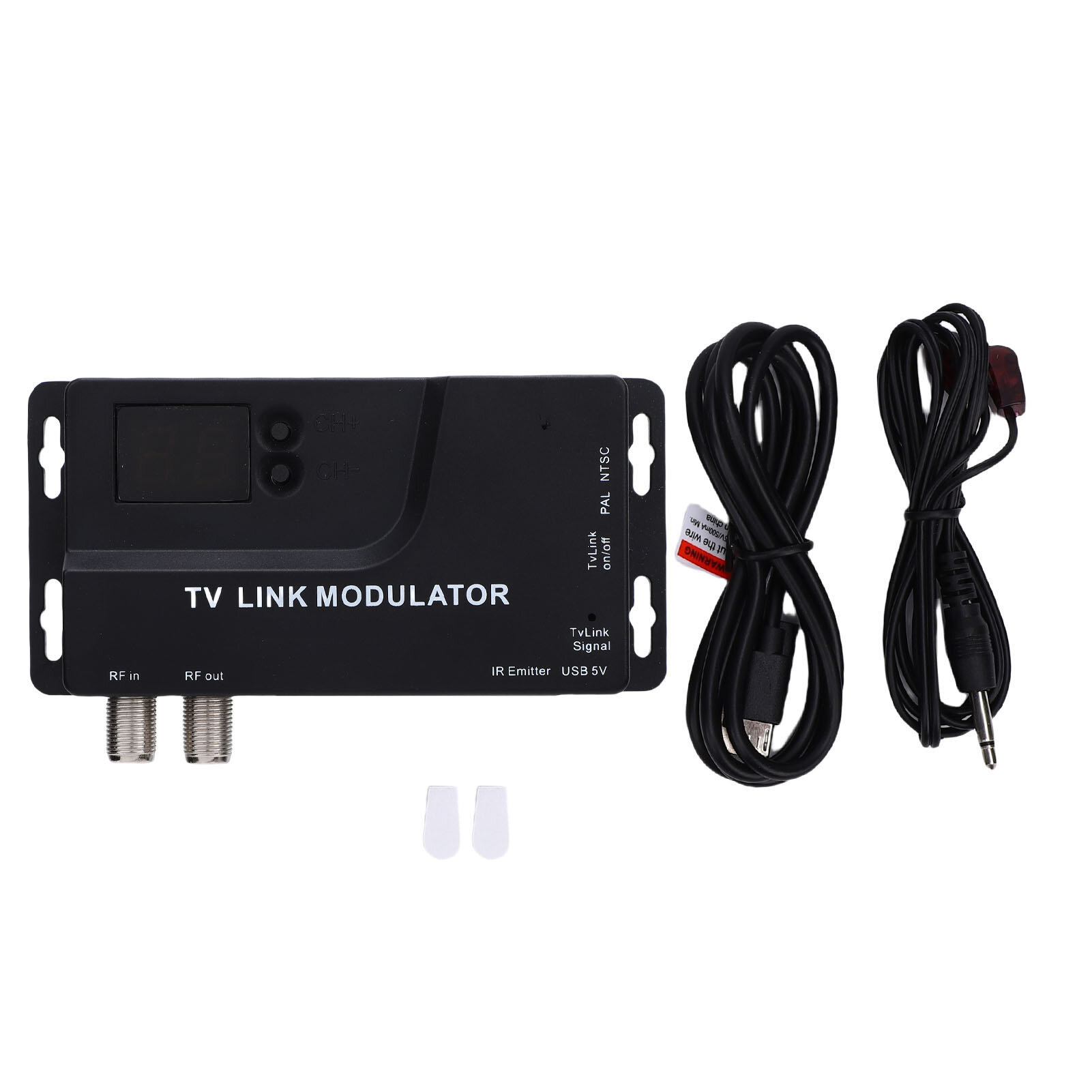 ВЧ-модулятор 471,25 МГц в 885,25 МГц, коаксиальный преобразователь 1080P HD, поддержка форматов NTSC и PAL для телевизоров и игровых консолей.