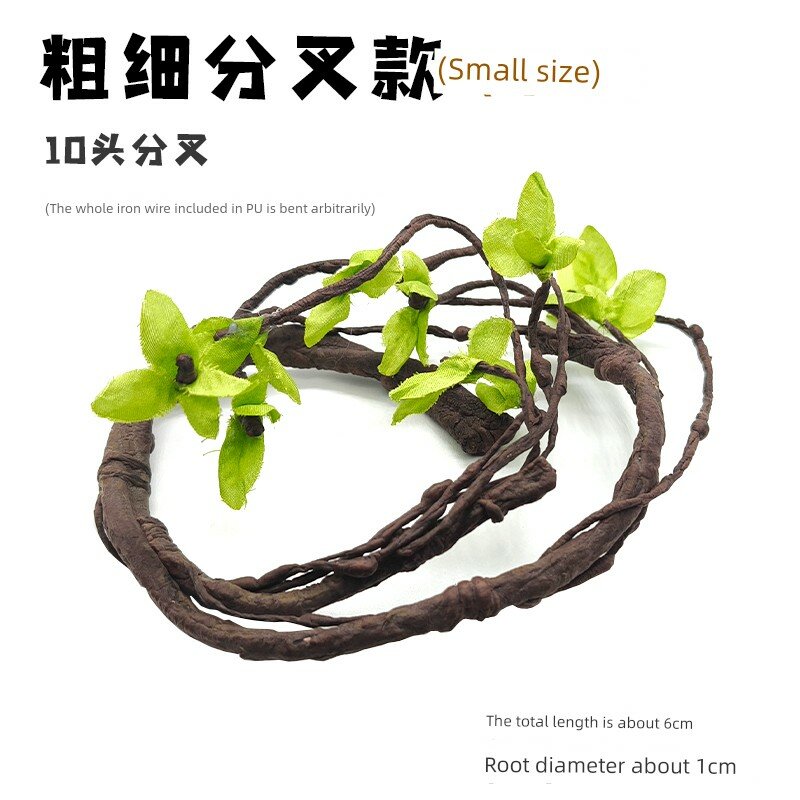 Декоративные ветви для террариума, искусственные лианы, акриловая сетка, декор для террариума хамелеона, имитация