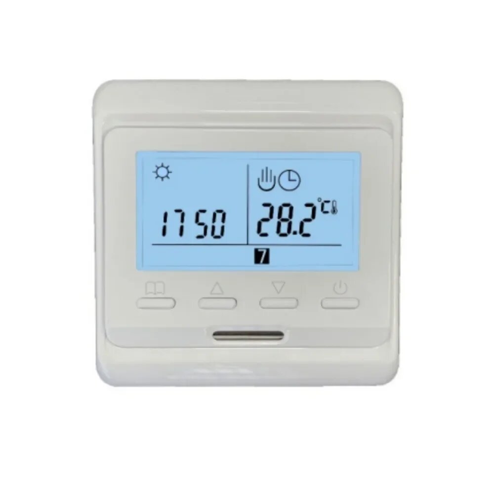 Программируемый термостат Tuya для теплых полов Electric WiFi White