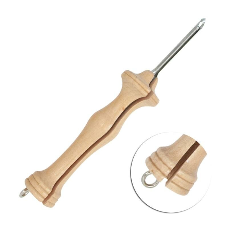 Штопальная игла с деревянной ручкой, Тонкая игла 3,5 мм wi