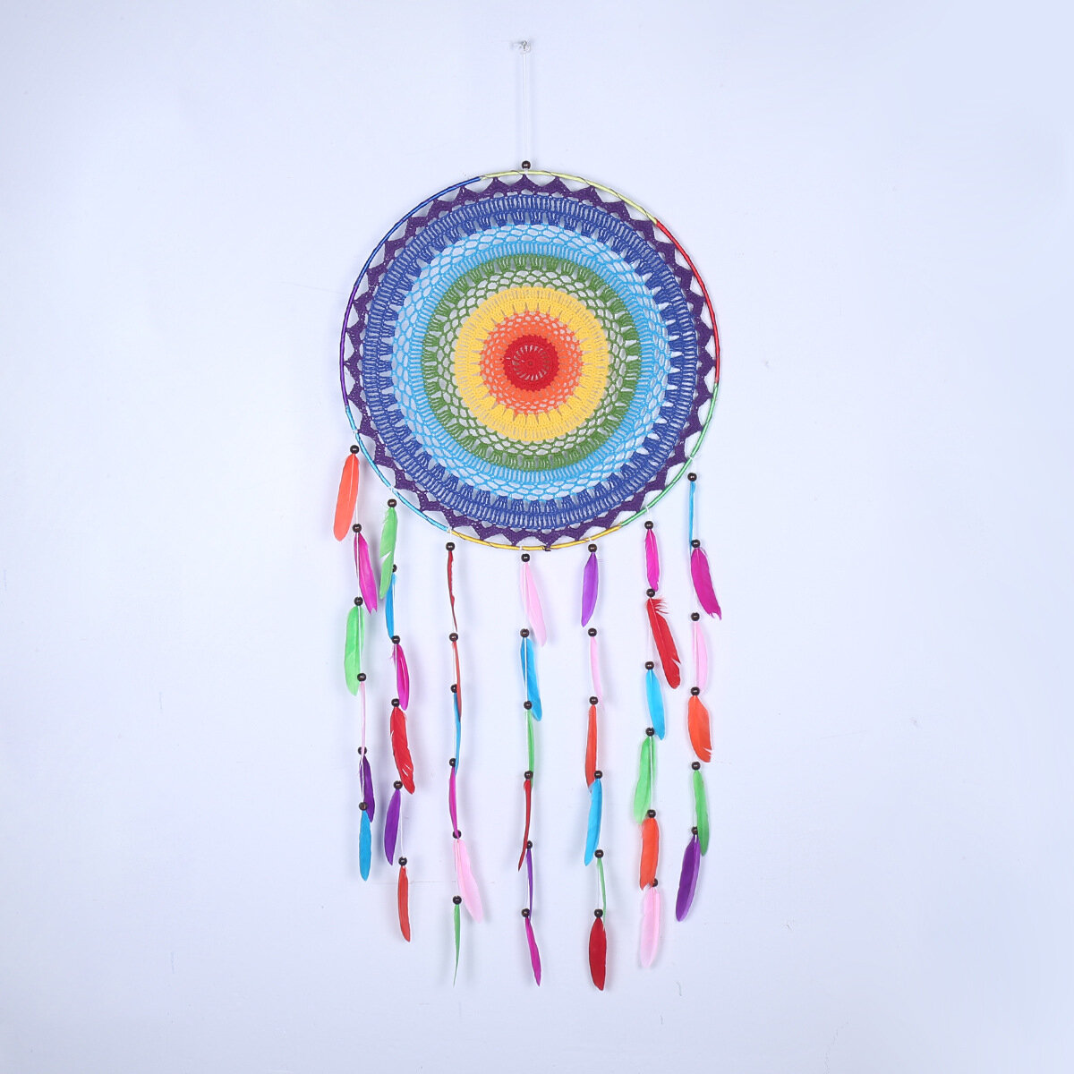 Подвеска Кофе Кружево Ловец снов Орнамент Скандинавский стиль Домашнее перьевое ремесленное украшение Креативный ветряной колокольчик Подвесное украшение