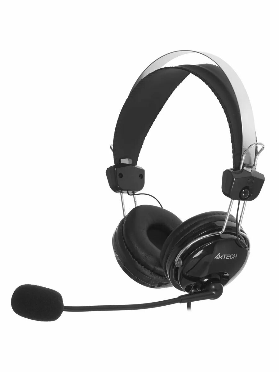 Наушники A4 HU-7P черный 2м накладные USB оголовье