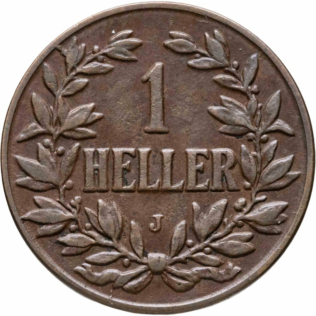 Германская Восточная Африка 1 геллер heller 1908, Бронза, в сохранности VF-XF