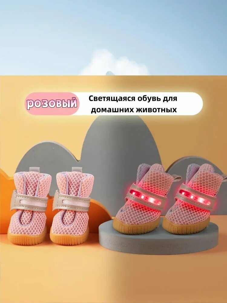 Светящаяся обувь для домашних животных