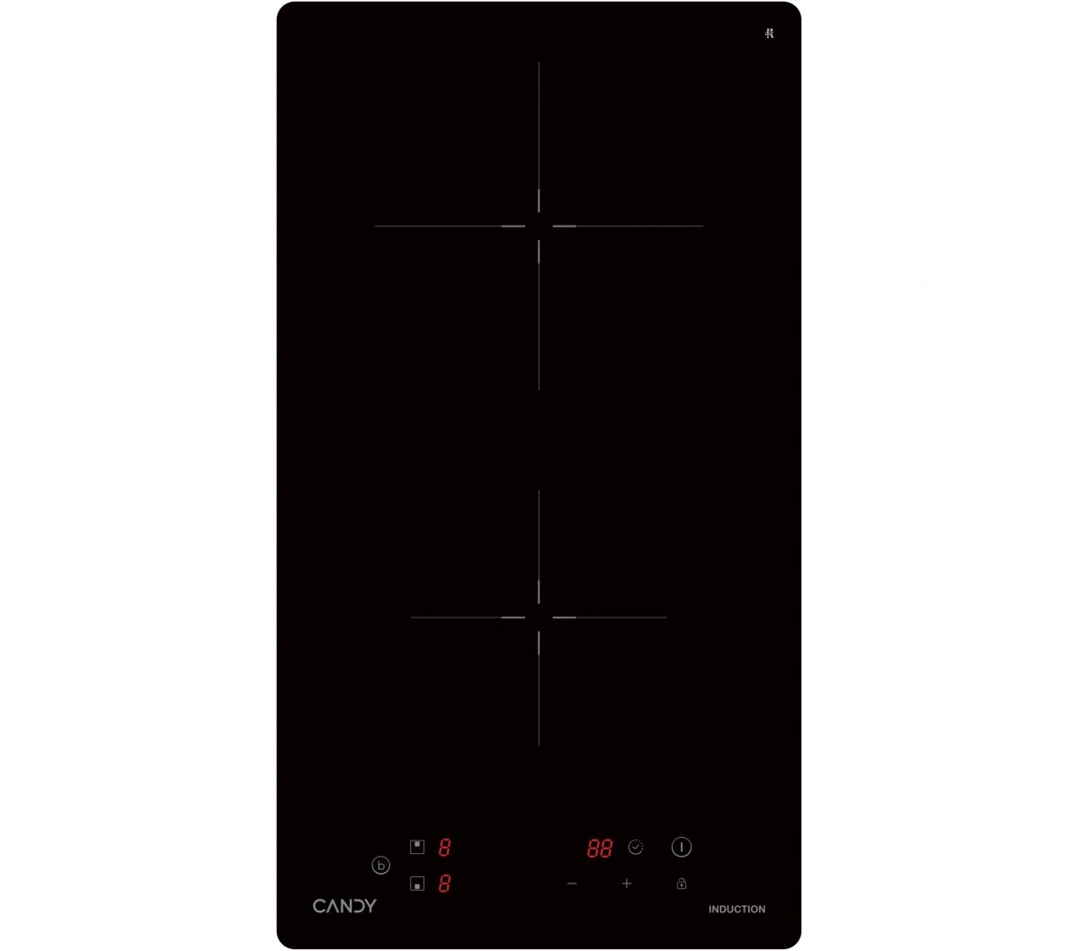 Индукционная варочная панель Candy CHXY32NB, 2 конфорки, сенсорное управление, черная
