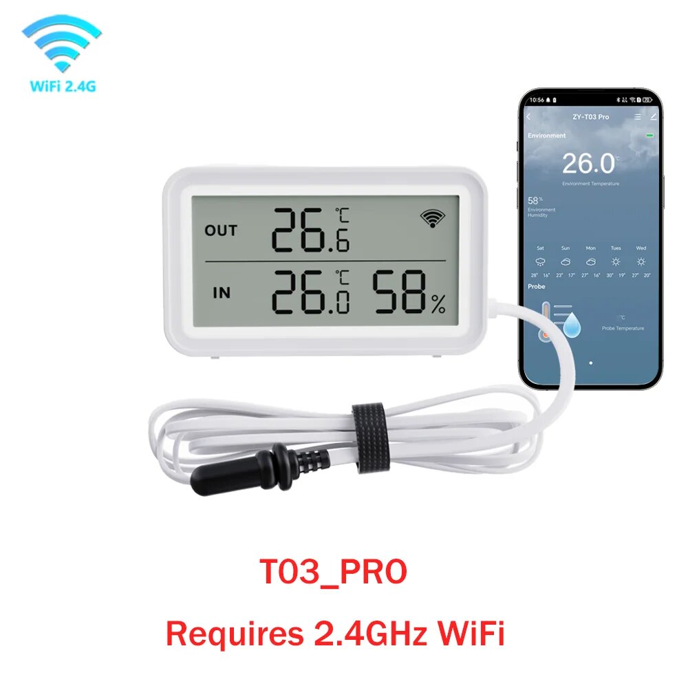 Датчик температуры и влажности T03PRO WiFi