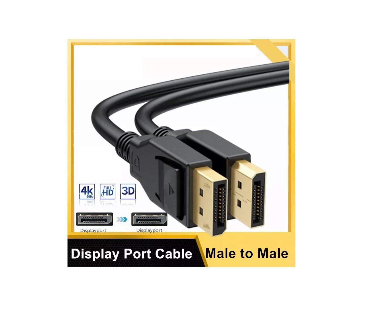Кабель displayport cable live-power -5m разъемы DisplayPort (m) / DisplayPort (m) длина 5 метров, цвет черный (A4419)